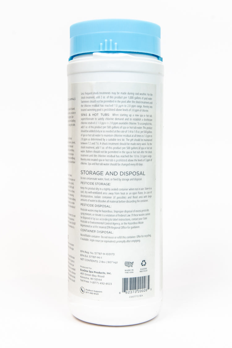 One Shock Granular | Natural Hot Tub Chemicals for Sensitive Skin – EcoOne